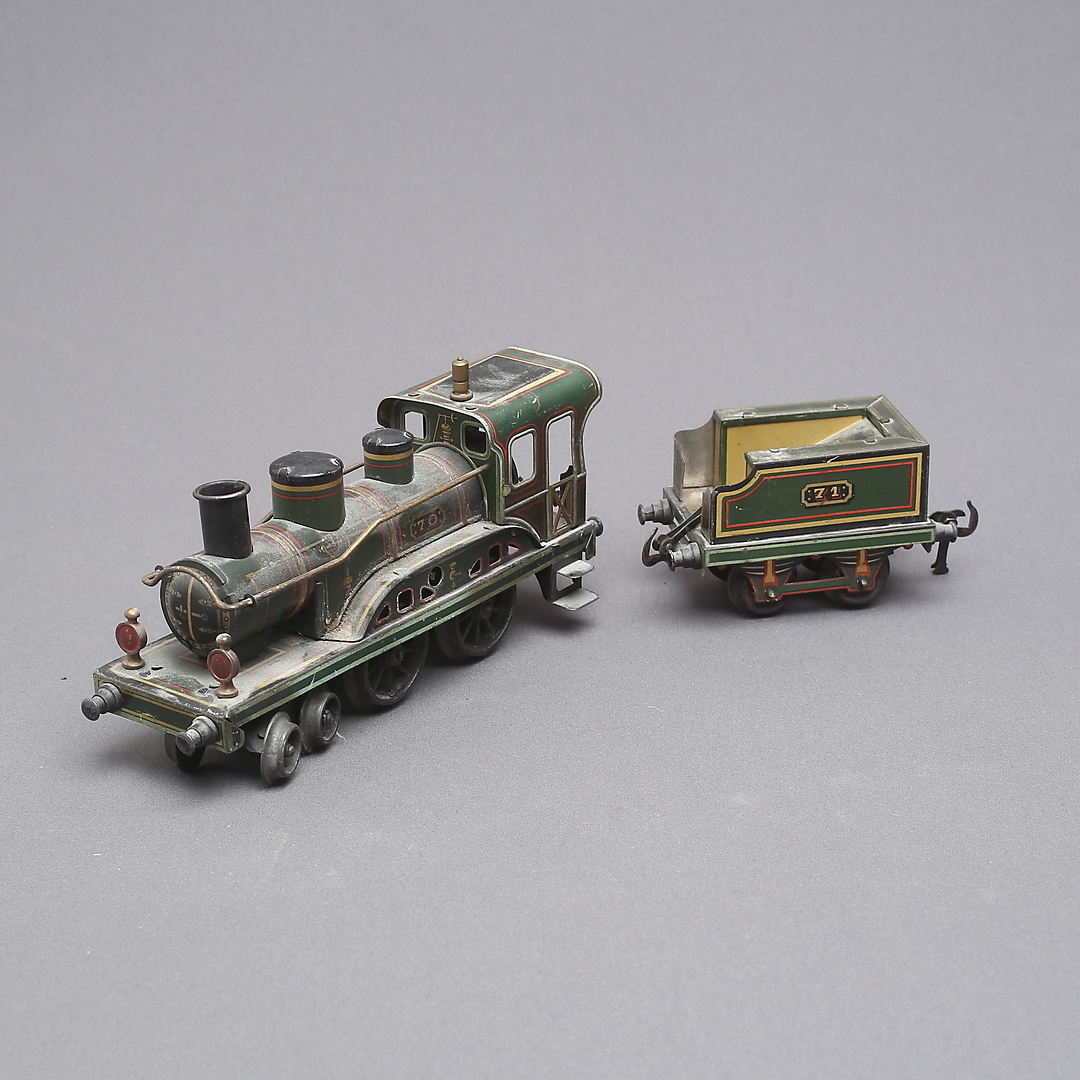 Images for 1073835. CHARLES ROSSIGNOL clockwork steam locomotive with ...