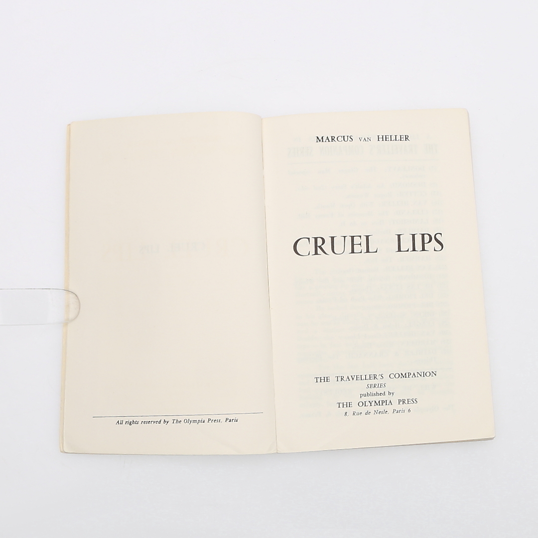 Images for 1231536. THE OLYMPIA PRESS. CRUEL LIPS BY MARCUS VAN HELLER ...