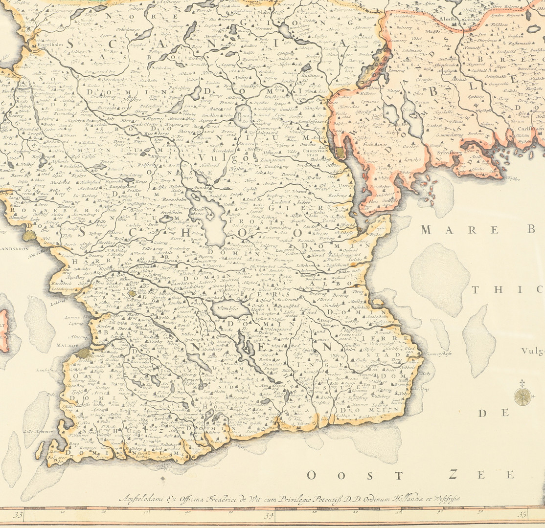 Images for 1328188. MAP, Skåne, print according to older model. - Auctionet