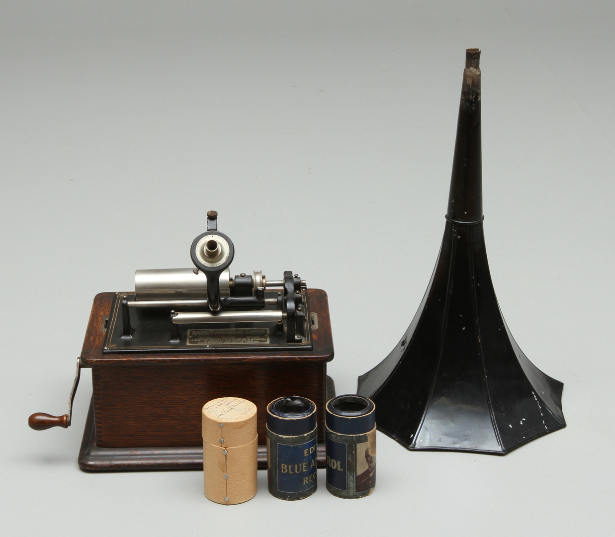 Images for 13431. PHONOGRAPHER, Thomas Edison Trademark, early 20th ...
