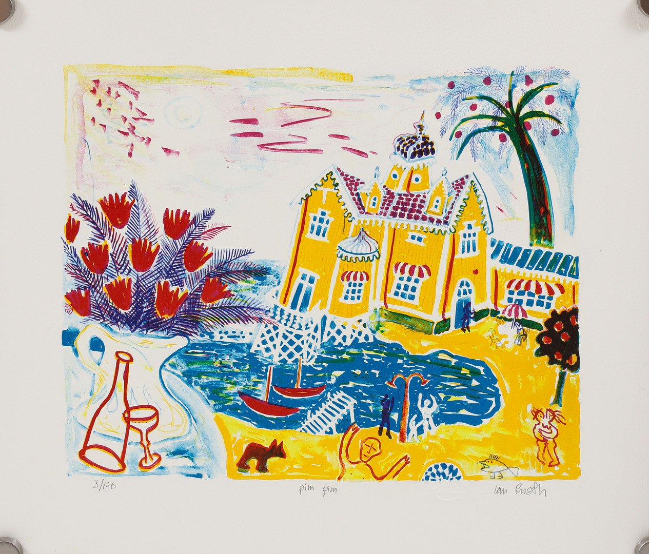 Images for 1362005. IAN RUSTH. "Pim Pim", color lithograph, signed and ...