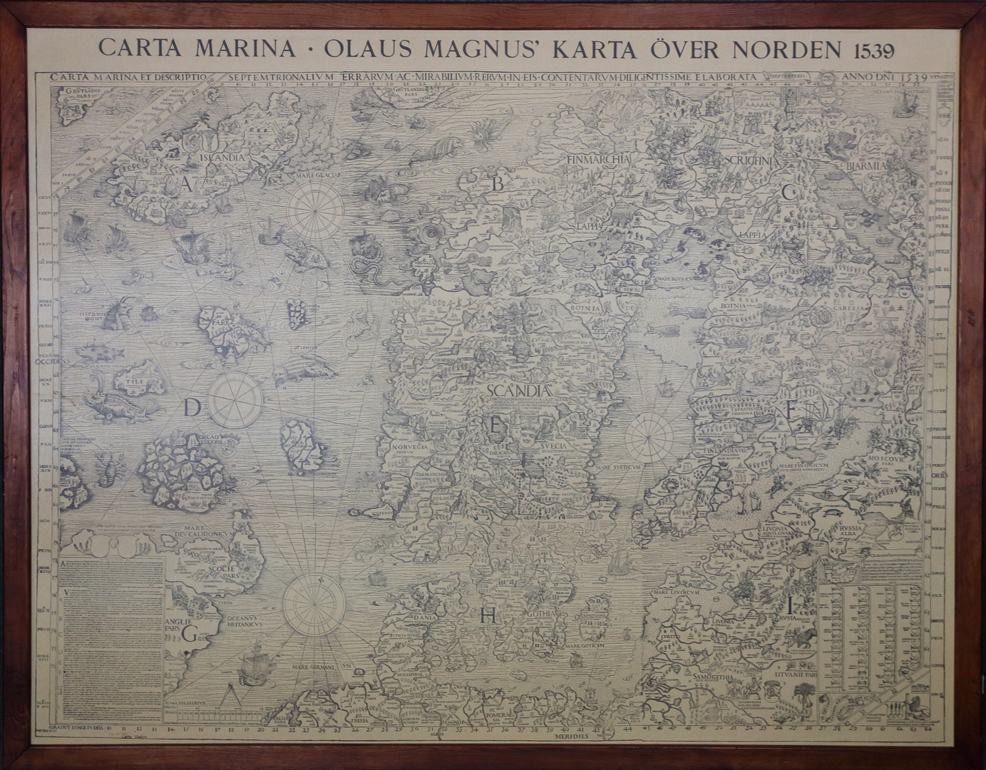 Images for 1387646. MAP, print, Carta Marina, Olaus Magnus map of the ...