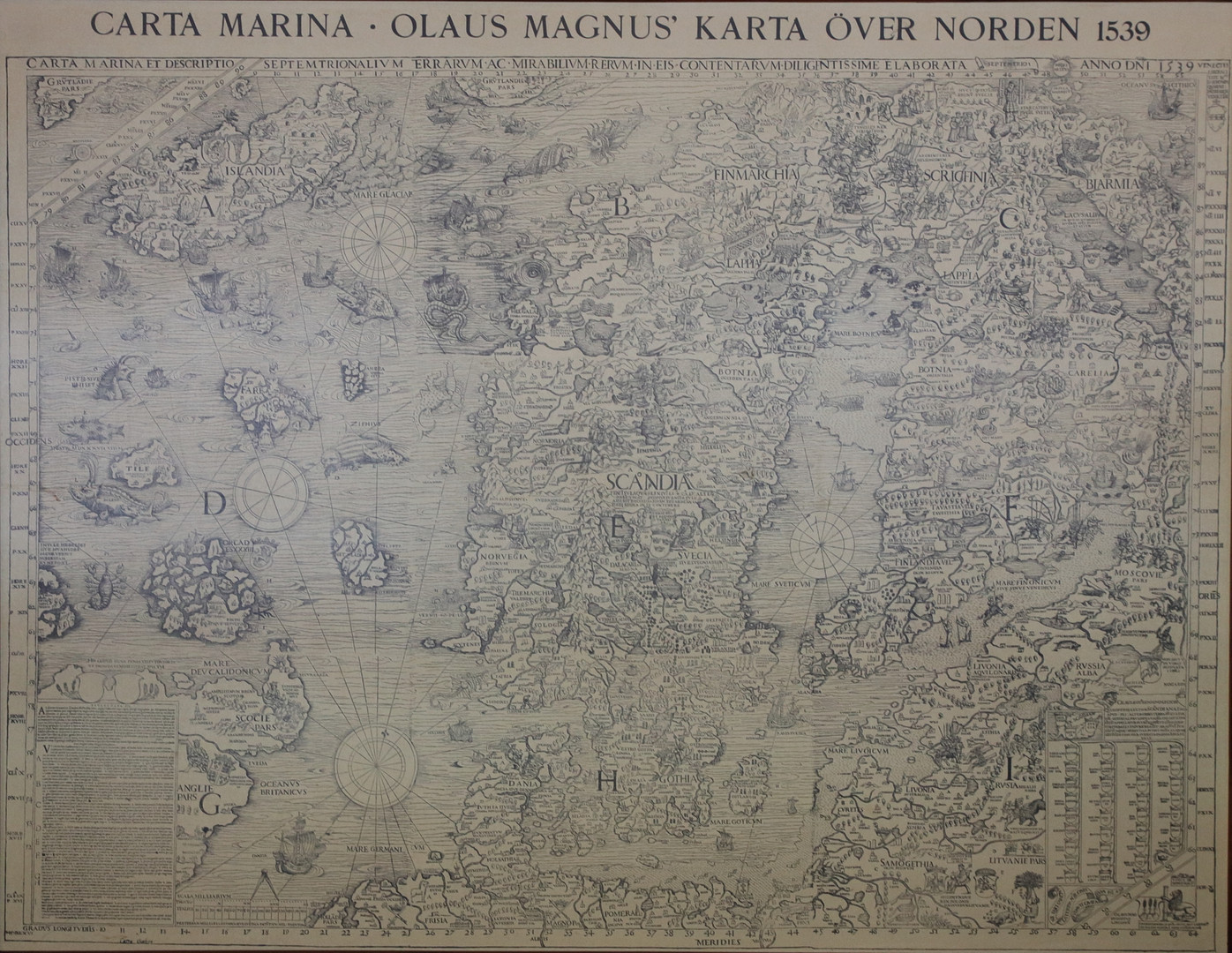 Images for 1387646. MAP, print, Carta Marina, Olaus Magnus map of the ...