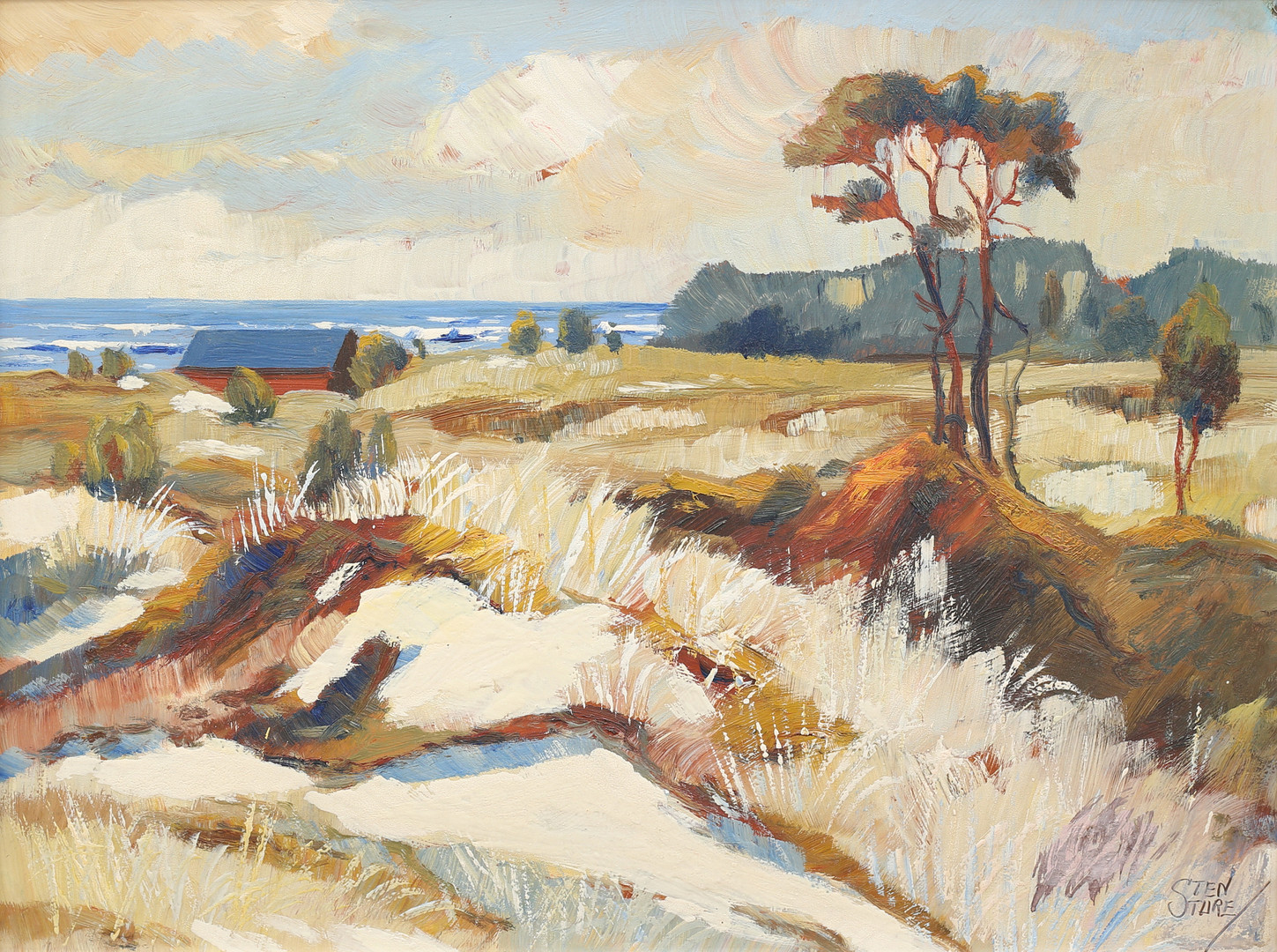 Images for 1470085. STEN STURE SANDGREN (1894-1964). Coastal landscape ...