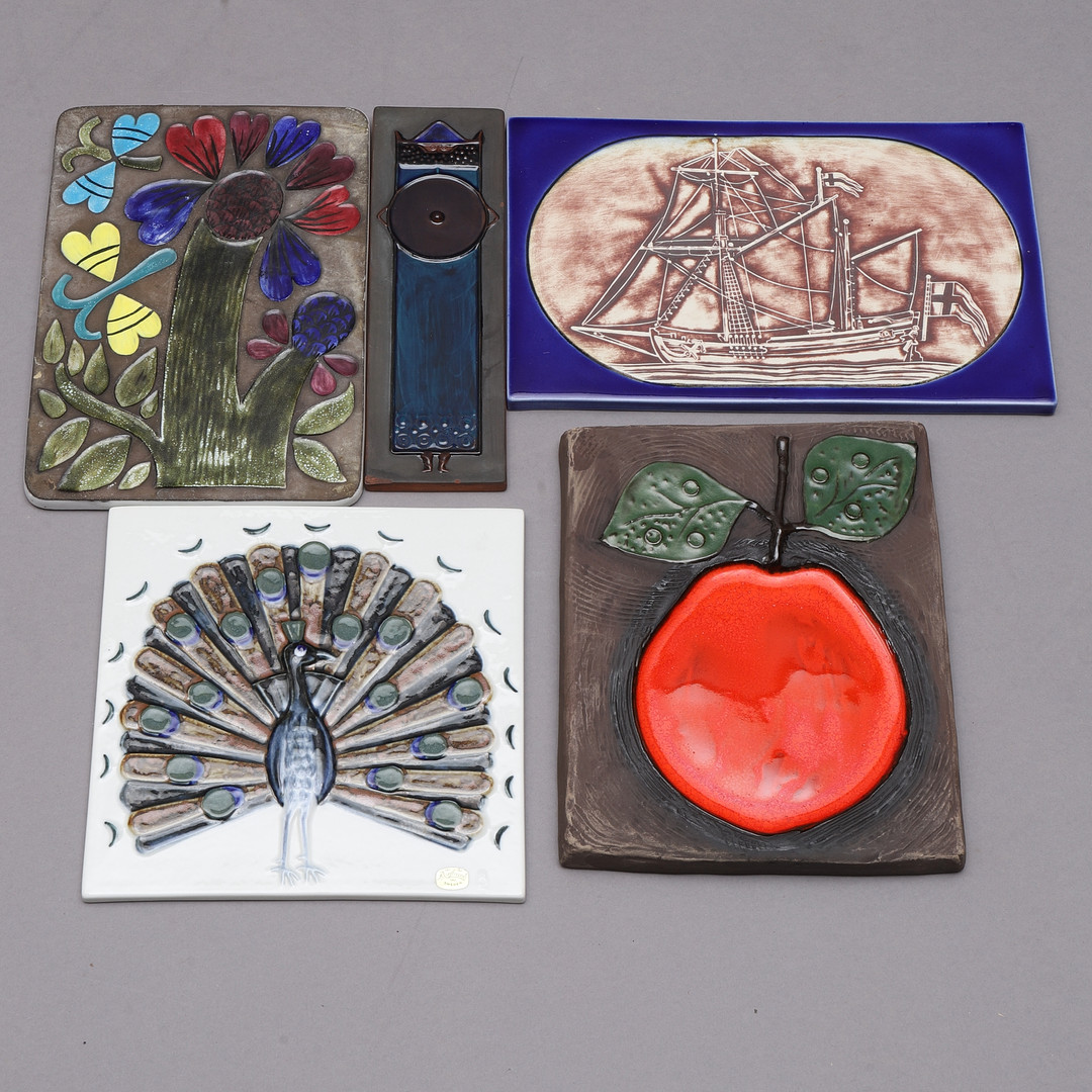 Images for 1599161. WALL RELIEF, 5 pcs, i.a. by Inger Persson & Bertil ...