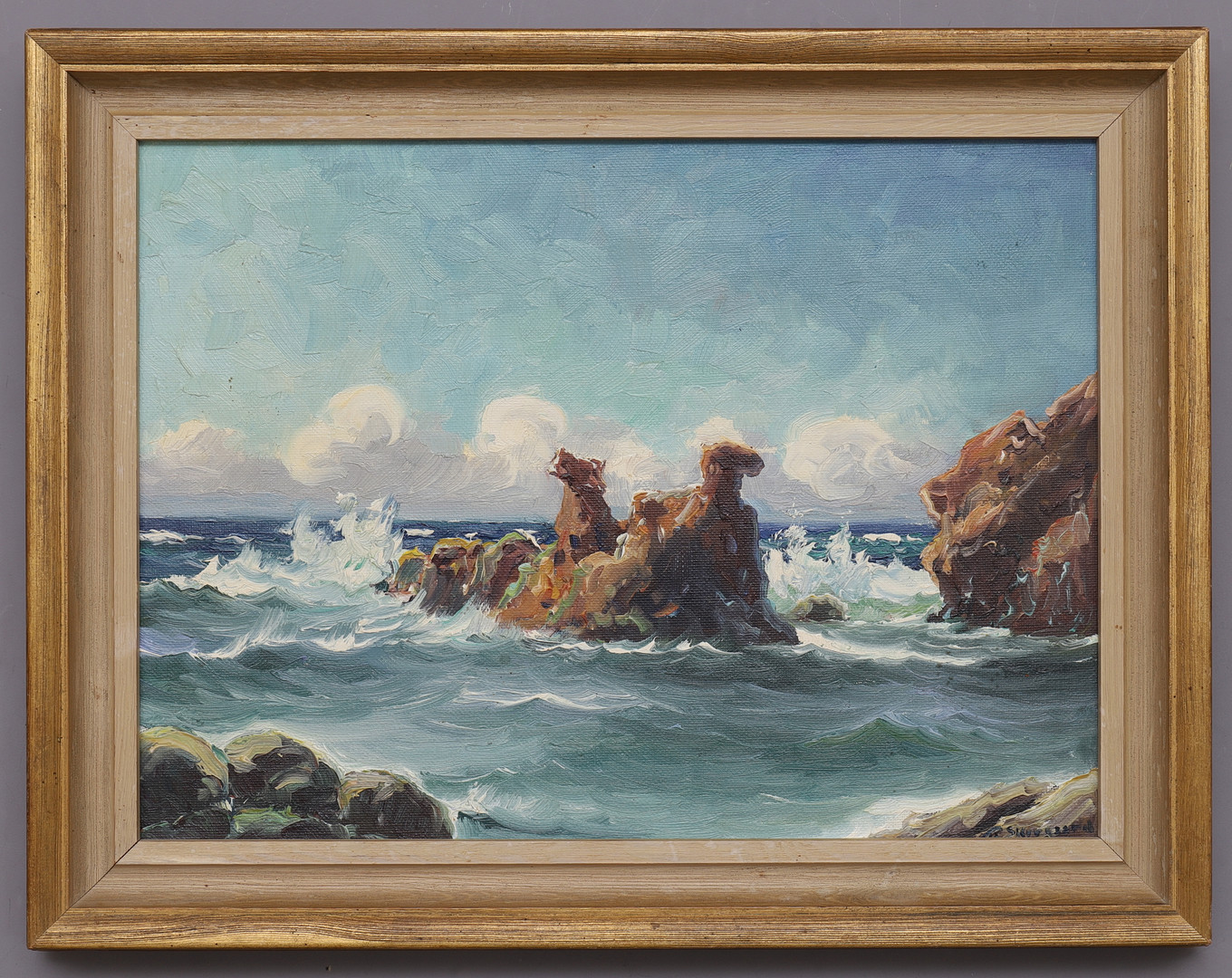 Images for 1800726. VILHELM THEODOR SKOVGAARD. Oil on canvas, sea motif ...