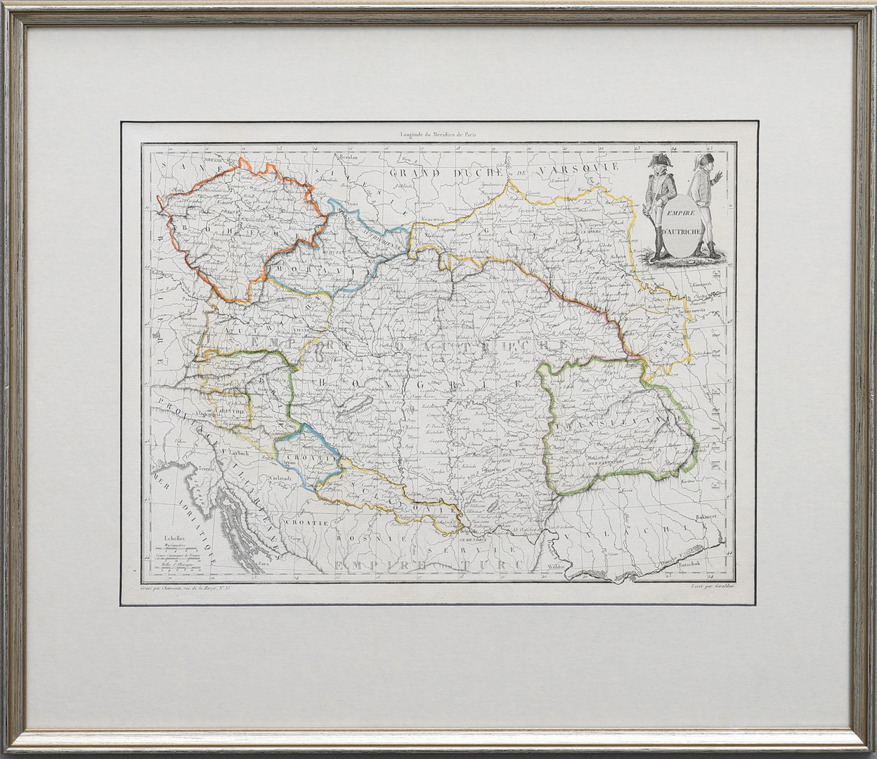 Images for 1810652. ANTIQUE MAP. FRAMED AND BORDER COLORED MAP OF THE ...