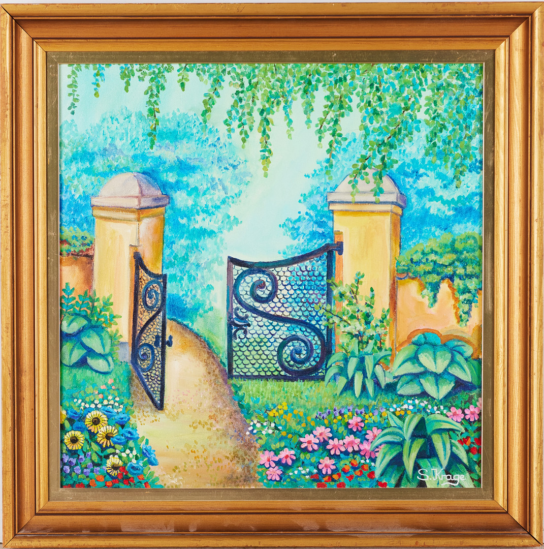 Images for 1843343. SUSANNE KRAGE (DANMARK, FÖDD 1946). Garden, oil on ...