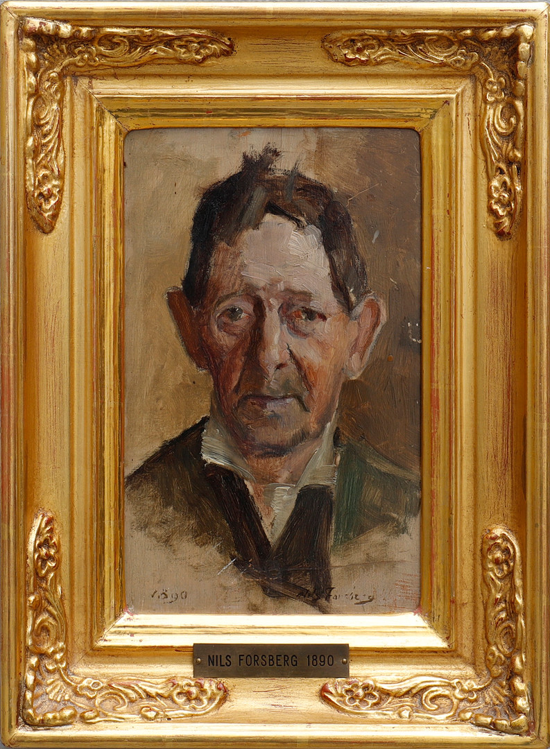 Images for 1933332. NILS FORSBERG D.Ä, male portrait, oil on Board ...