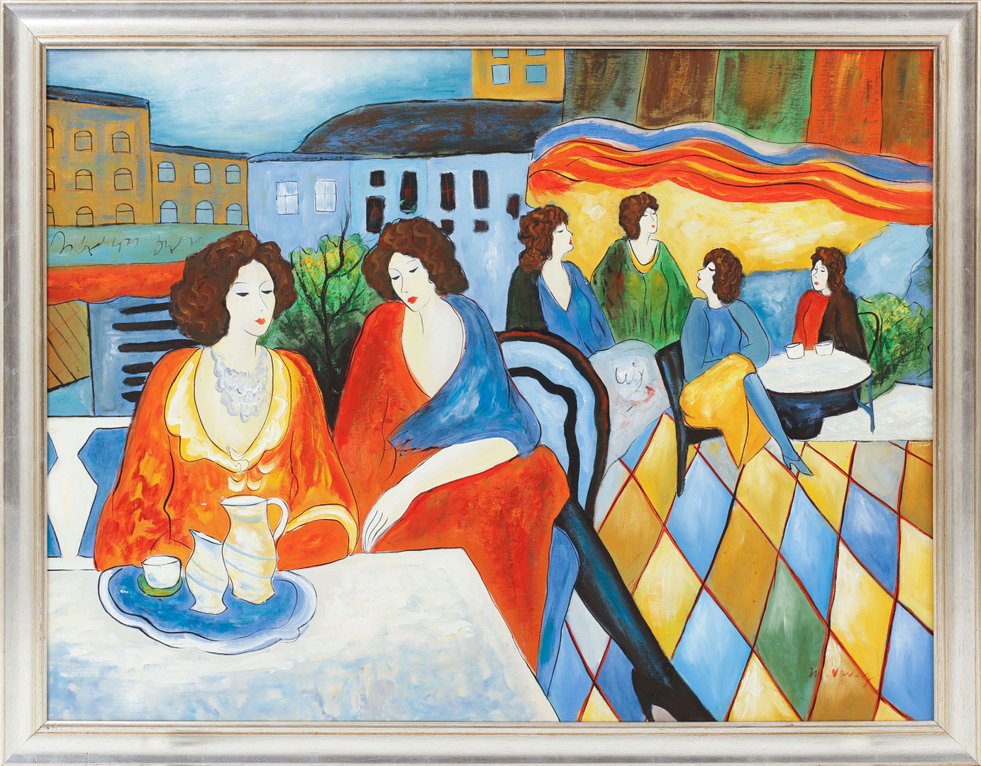 Images for 1967720. MARY VARLEY. Figure scene, oil on canvas, signed ...