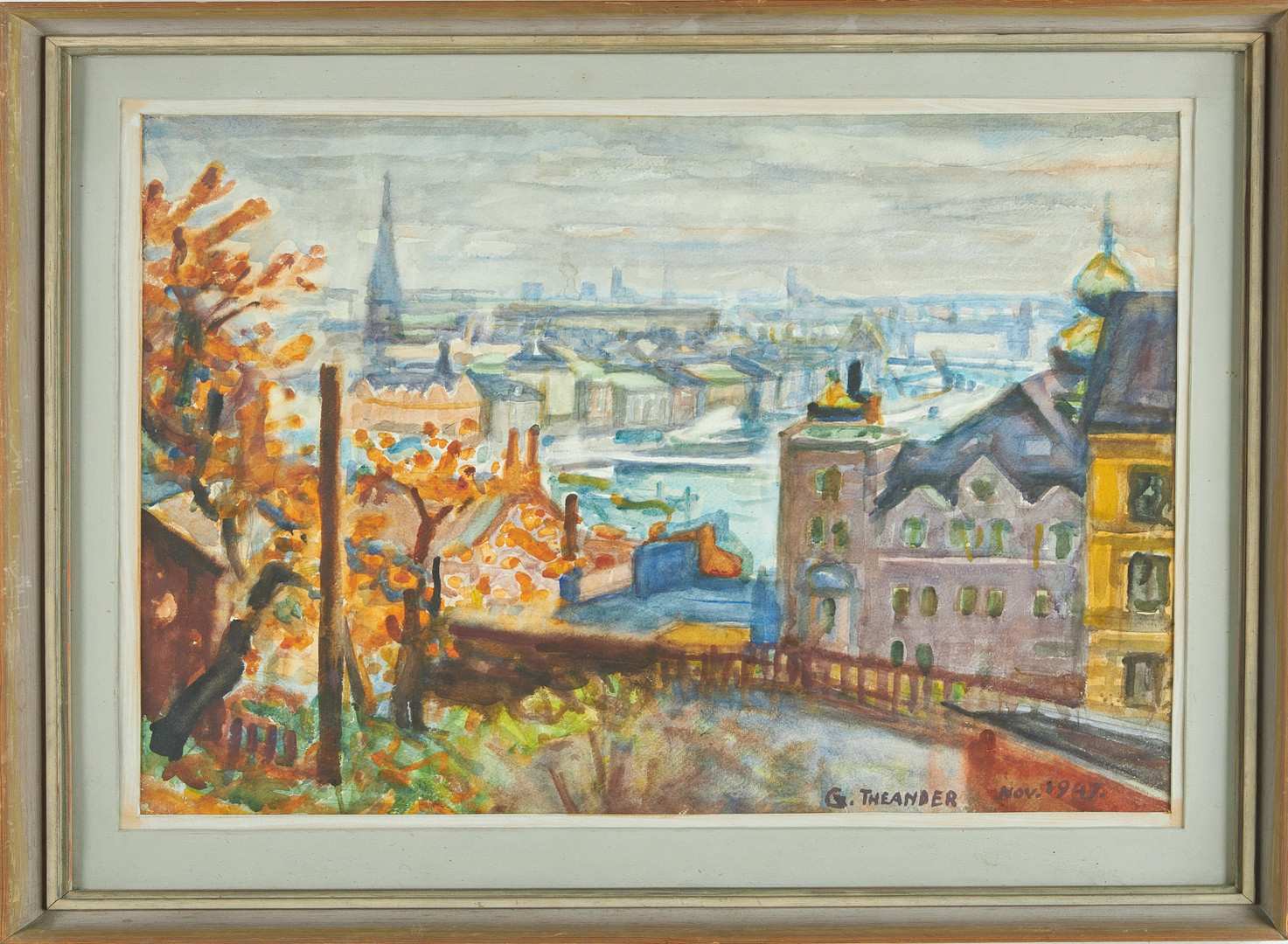 Bilder zu 1969932. GUNNAR THEANDER (1894-1975). STOCKHOLM MOTIV, Blick ...