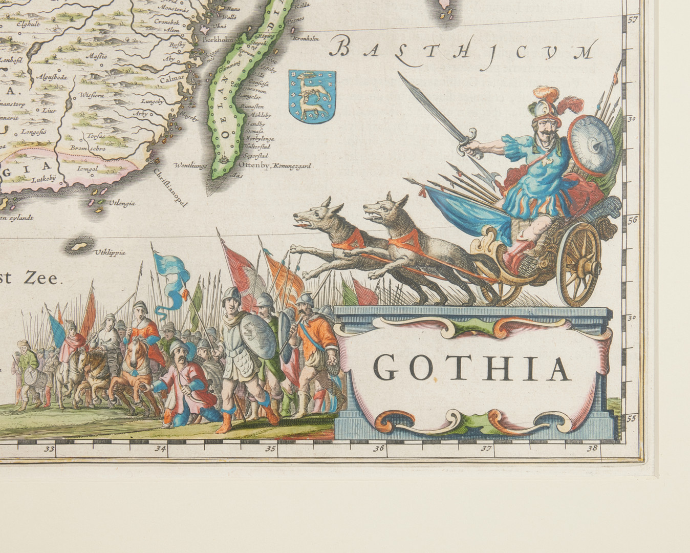Images for 2031852. Map of Götaland by Blaeu. - Auctionet