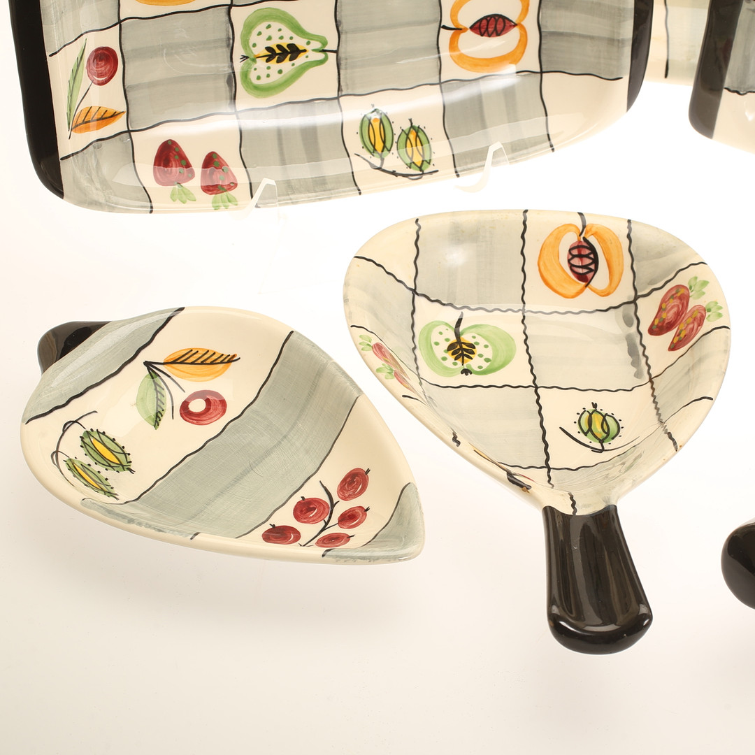 2036638. Pöytävälineiden osat, 7 osaa, piikivi, Ella Bergstrand, Jie ...