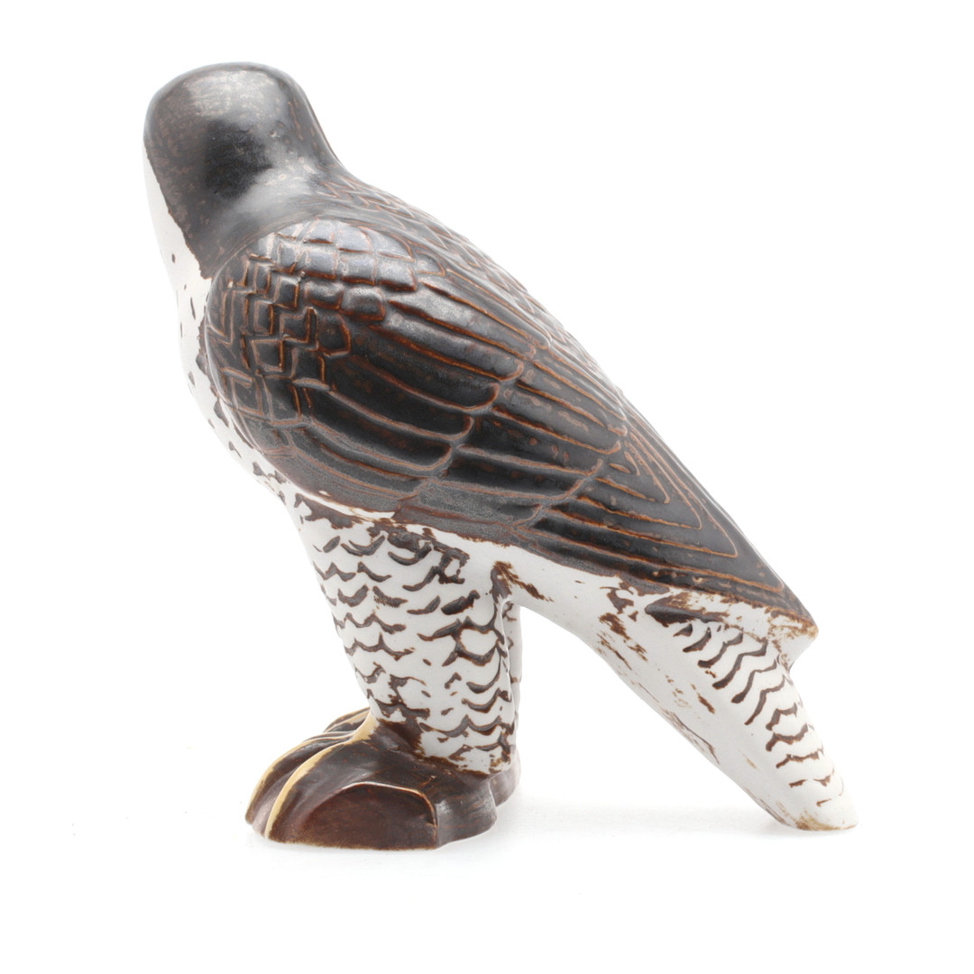 Images for 2096135. LISA LARSON. Figurine, stoneware, Peregrine falcon ...