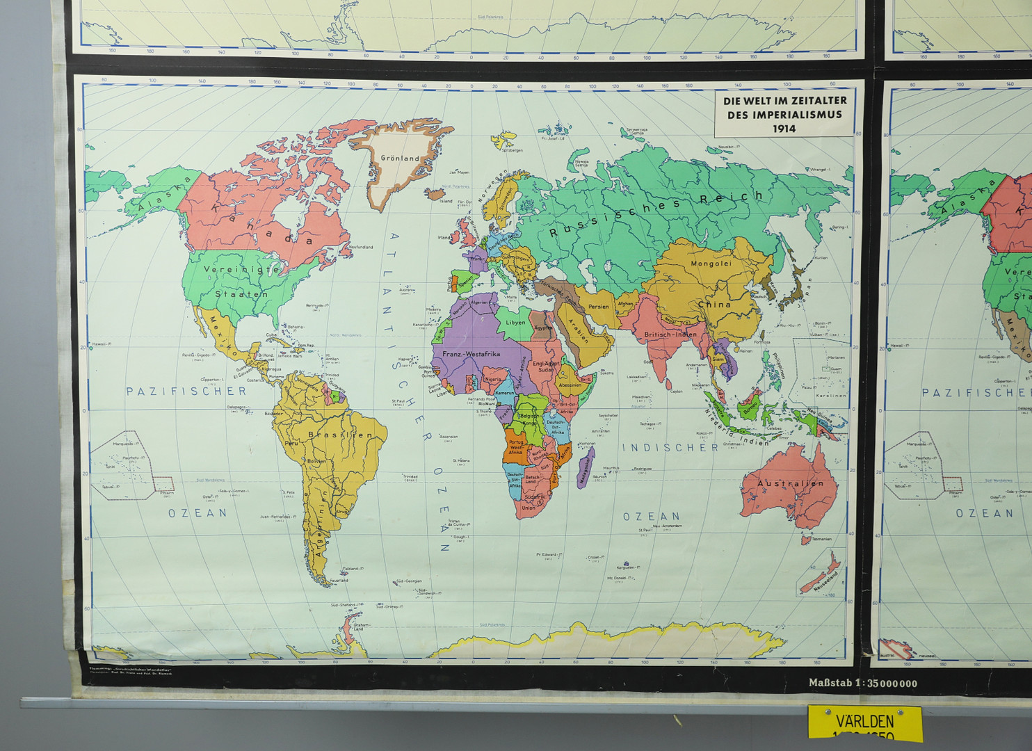 Images for 2136040. WORLD MAP, from 1450-1962. Scale 1:35000000 ...