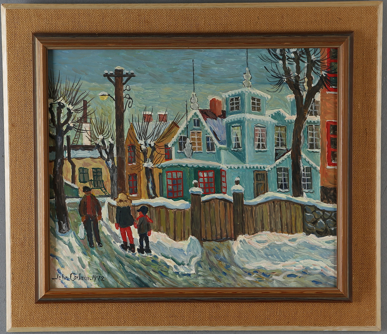 Images for 2170431. JOHN CARLSON. Olle Olsson Huset, oil on Board ...