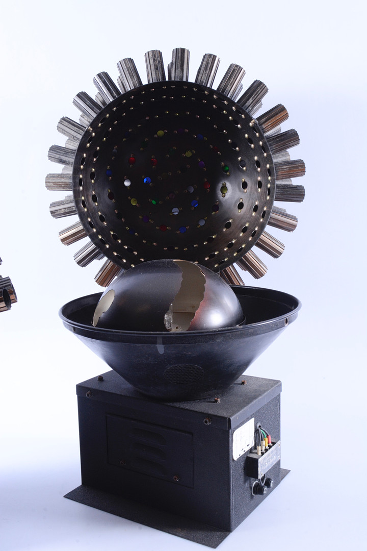Images for 2176179. VINTAGE DISCO LIGHT, pair, bronze/black lacquered ...