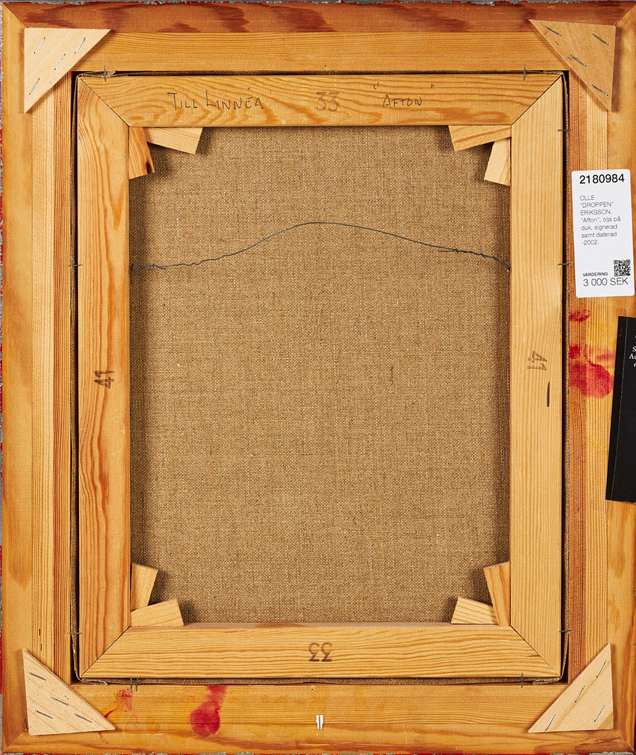 Images for 2180984. OLLE "DROPPEN" ERIKSSON. "Evening", oil on canvas ...