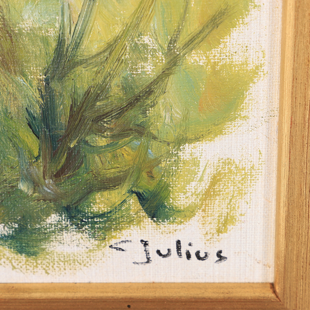 Images for 2190585. CARL JULIUS. Old farm, oil on canvas, signed C ...