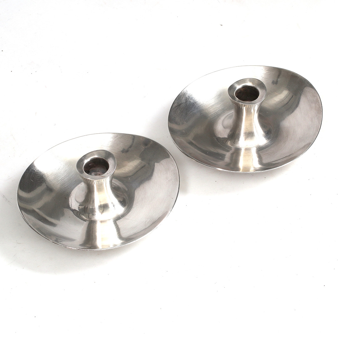 Imágenes para 2234254. CANDELEROS, un par, plata, Tapio Wirkkala ...