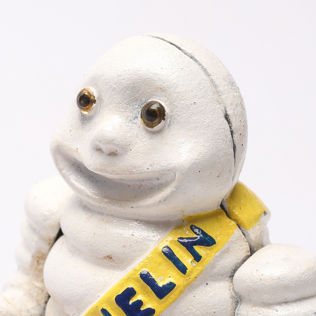 Images for 2270396. SCULPTURE, metal, Michelin man on motorcycle ...