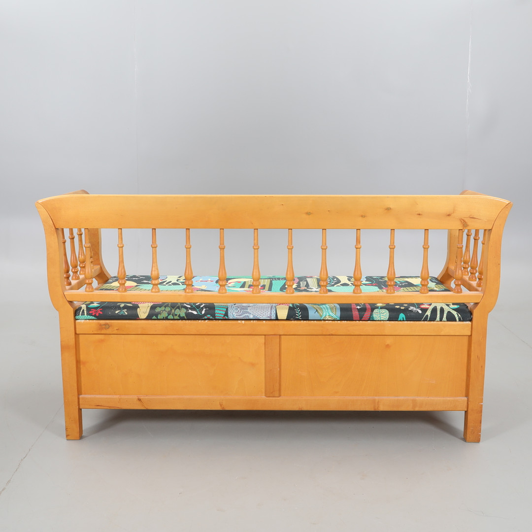 Images for 2277578. KITCHEN SOFA, wood, 1970s, Stig Lindberg fabric ...