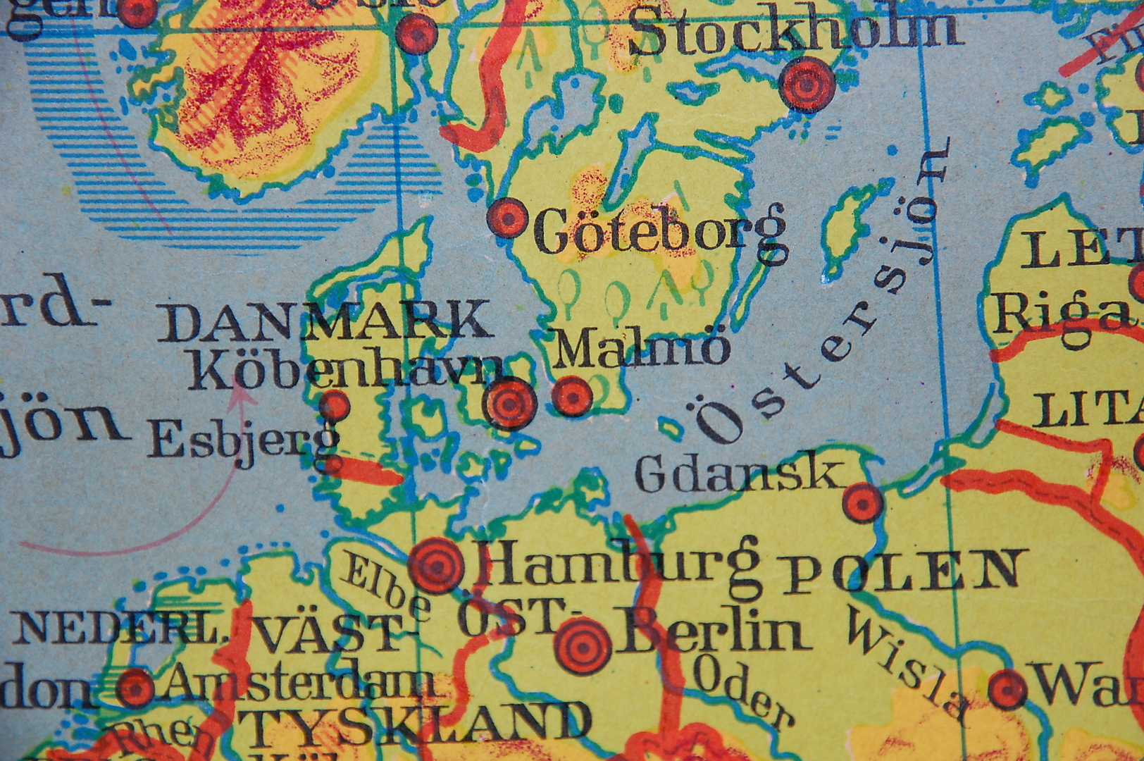 Images for 228683. WORLD MAP, from 1956, 135 x 195 cm. - Auctionet