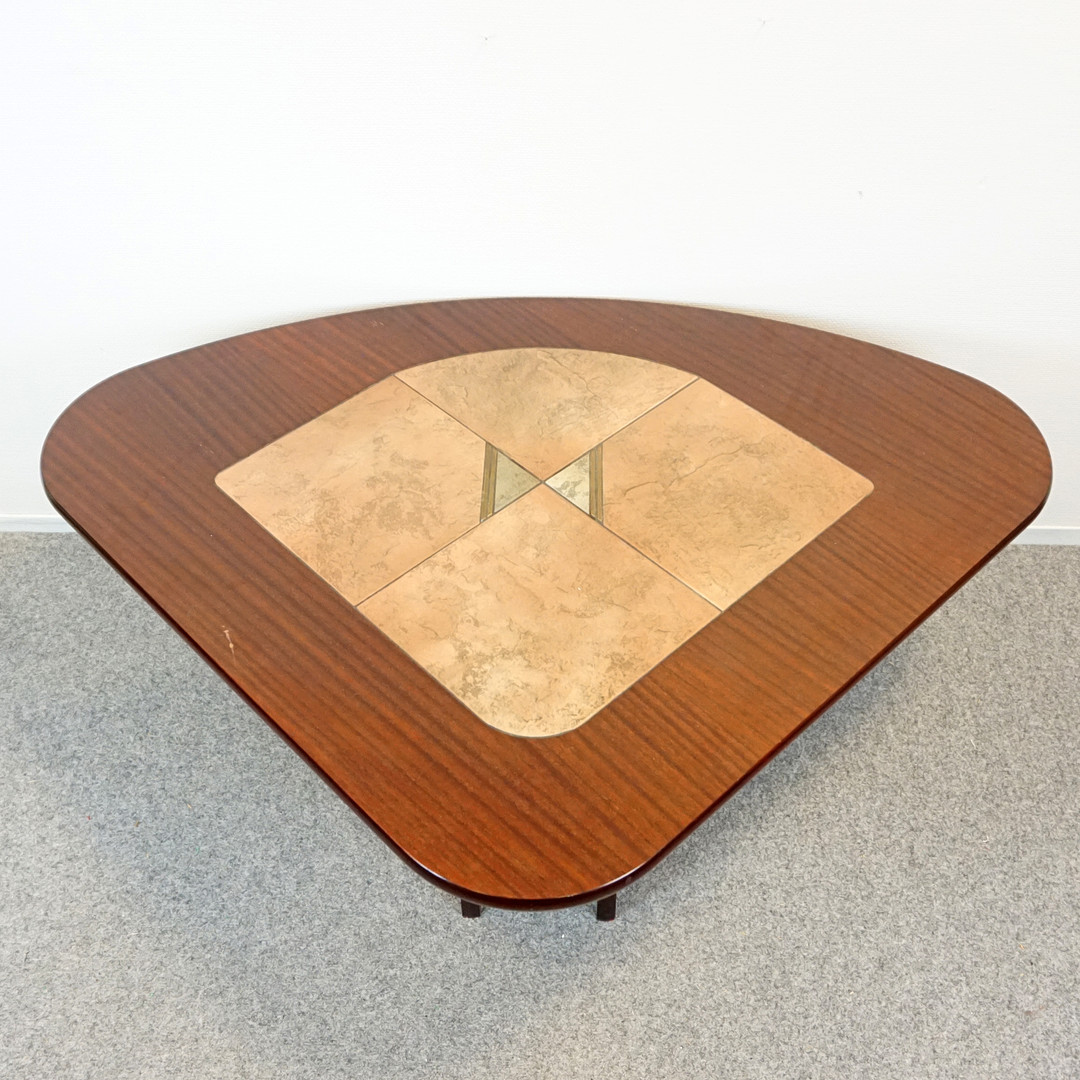 Images for 2321167. SOFA TABLE, WOOD WITH TILES. - Auctionet