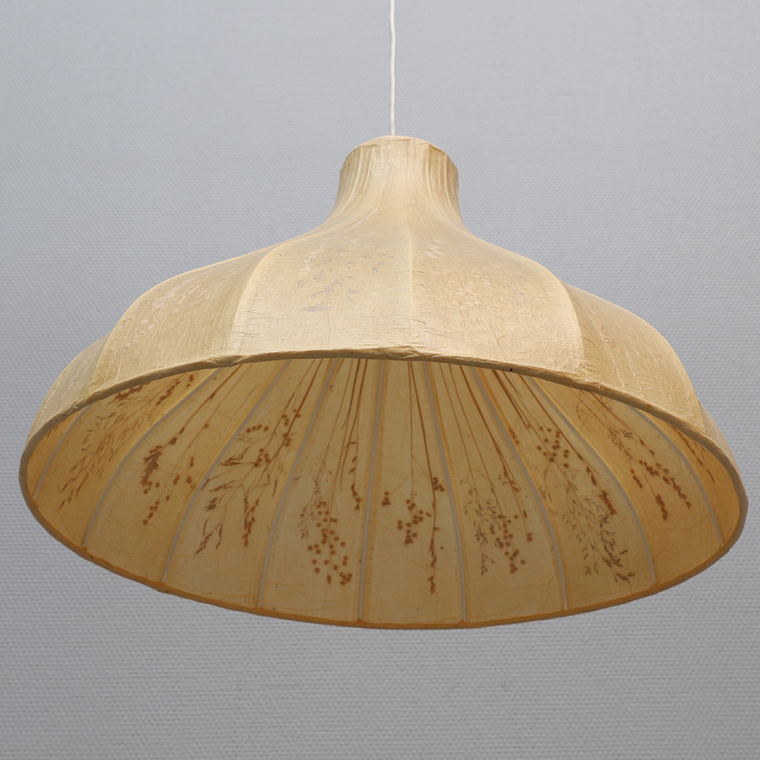 Bilder för 2352283. CARL MALMSTEN. taklampa, rispapper och växter ...