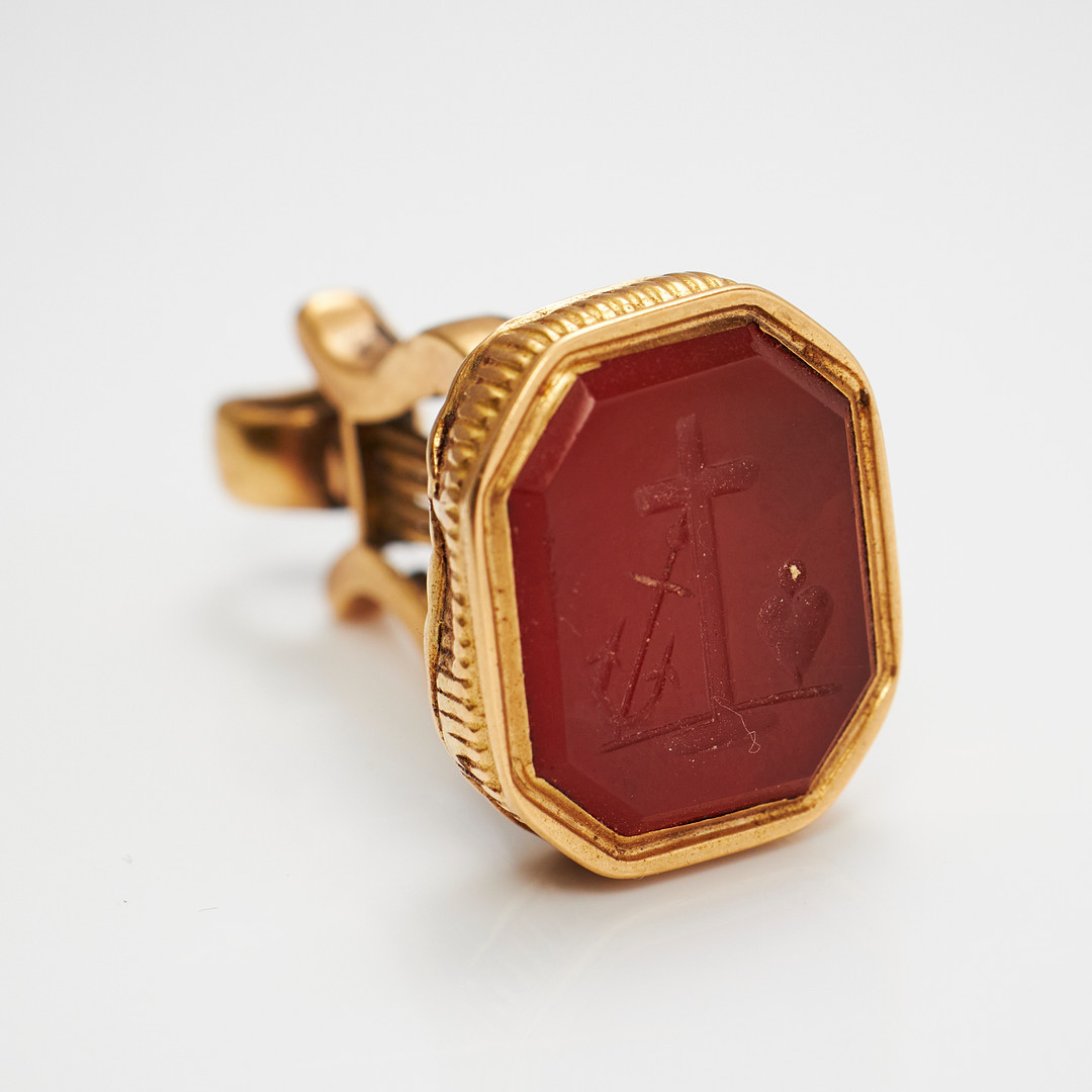 Images for 2376192. SIGIL STAMP, 18k gold, empire, in the shape of a ...