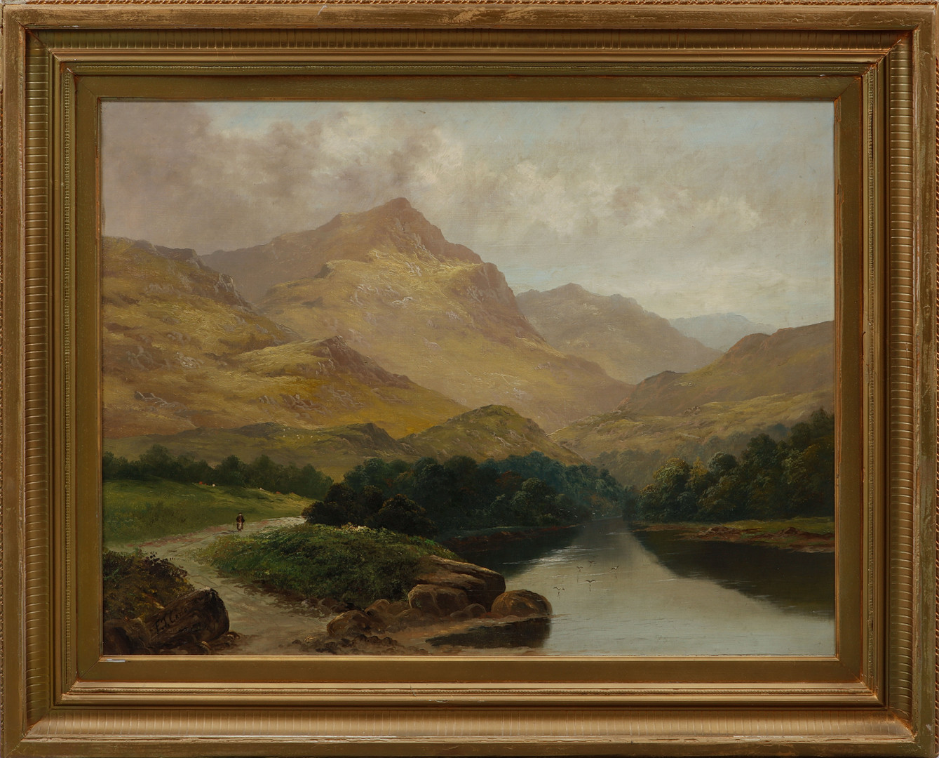 Images for 2382667. FRANK THOMAS CARTER. Mountain landscape, oil on ...