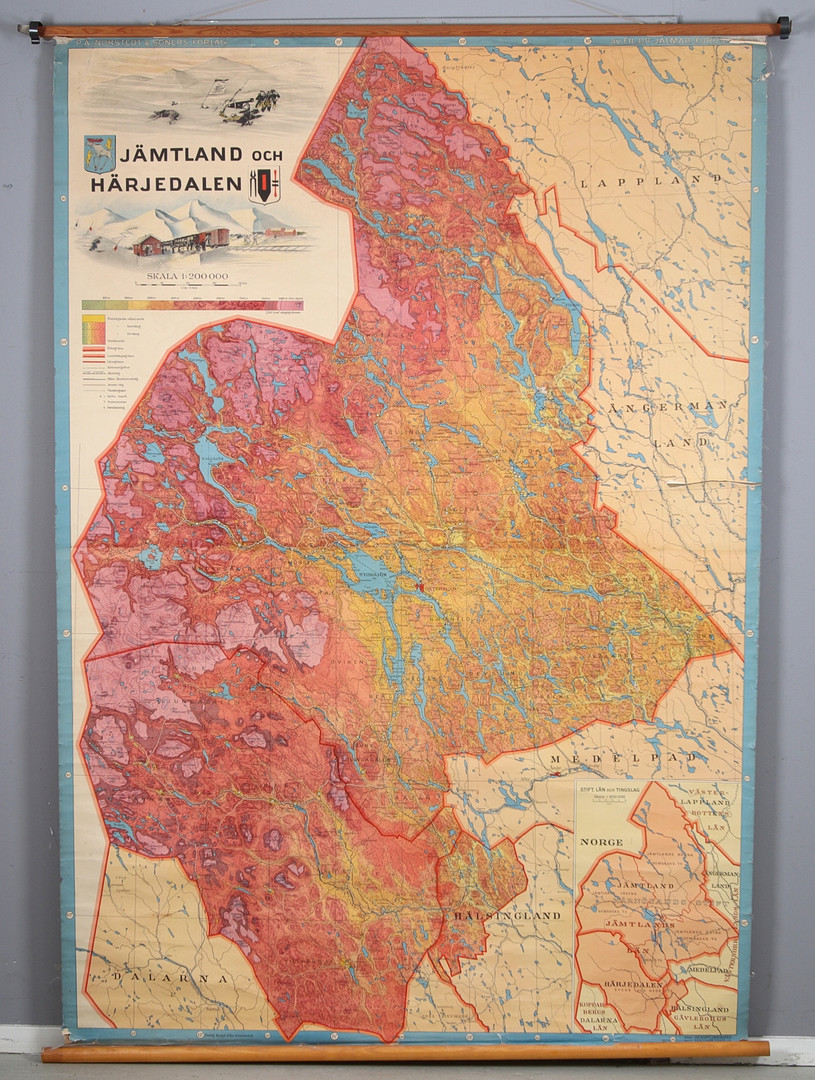 Images for 2493506. ROAD MAP, Jämtland-Härjedalen, Bengtssons ...