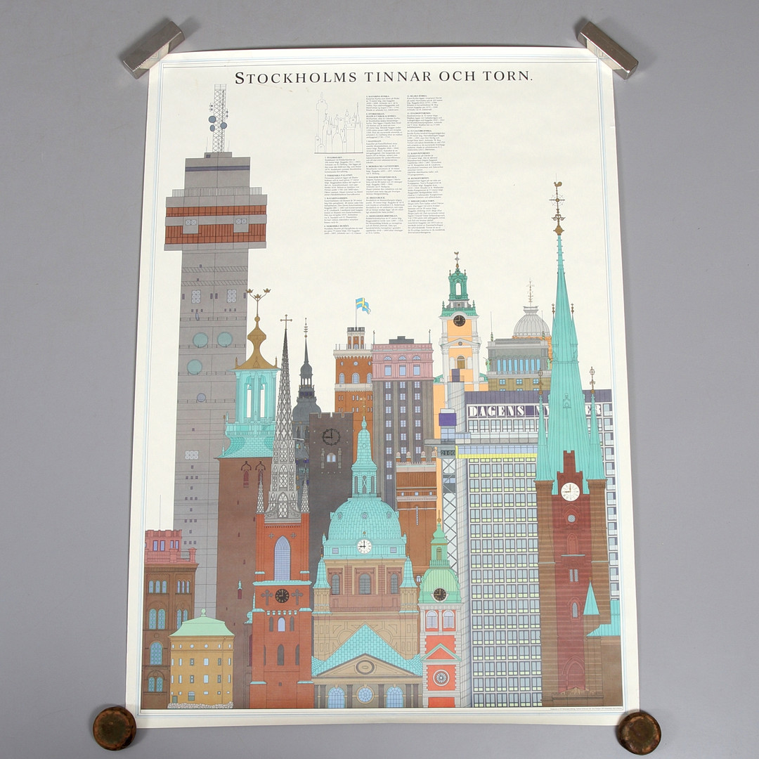 Images for 2678207. PLANSCH, "Stockholm's peaks and towers", Carlsson ...