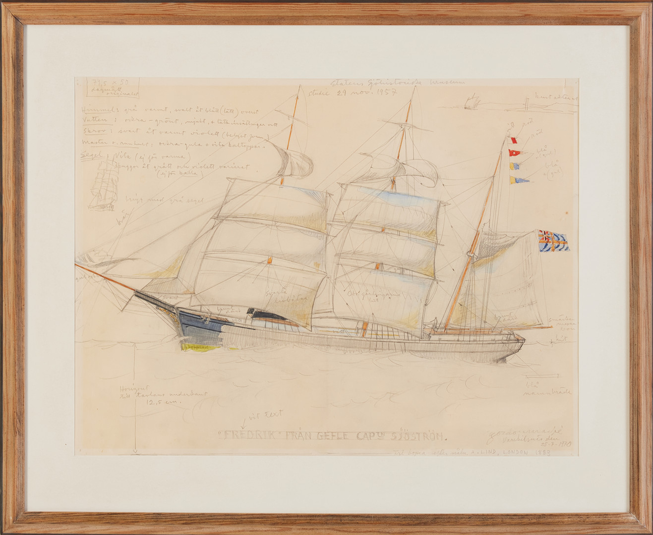 Images for 2688628. GORDON MACFIE (1915-1971). "The barque "Fredrik ...