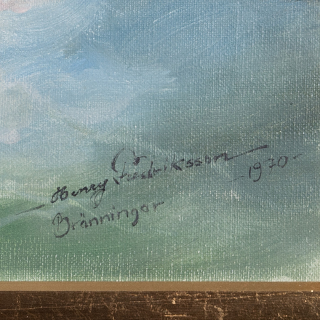 Images for 2715450. HENRY FREDRIKSSON. Oil on canvas, "Burns" 1970 ...