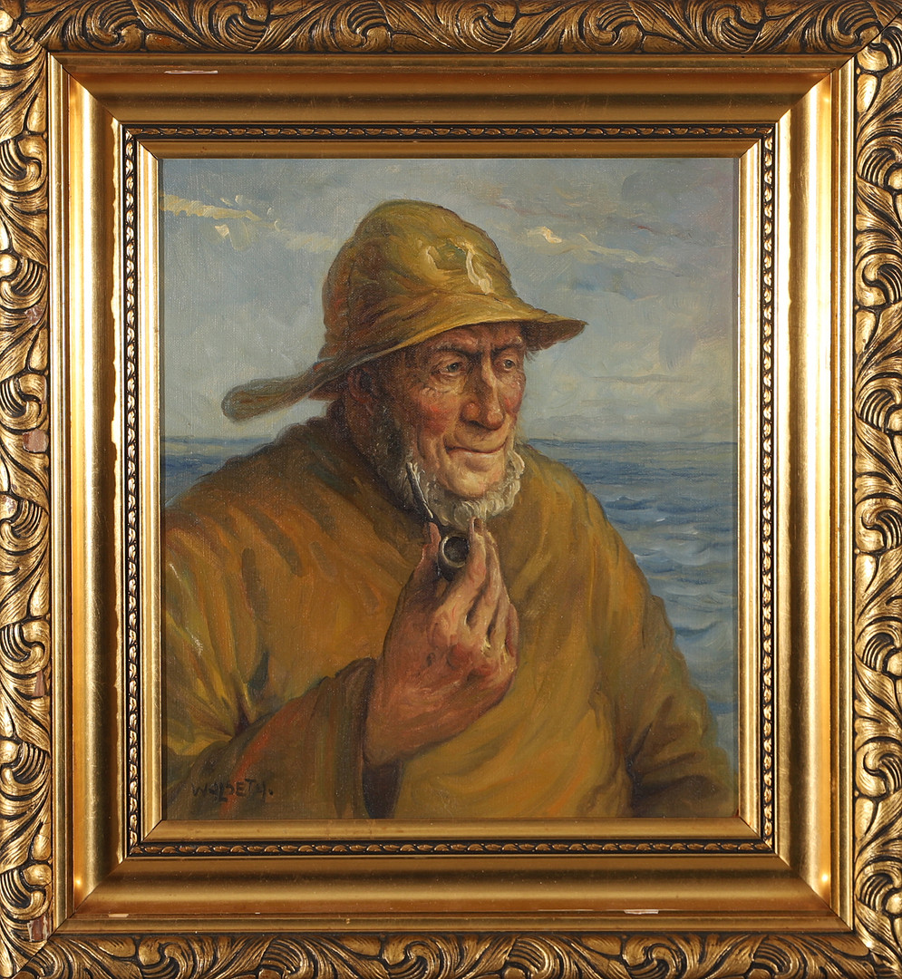 Images for 2851547. NIELS WALSETH. Fisherman, oil on canvas, signed ...
