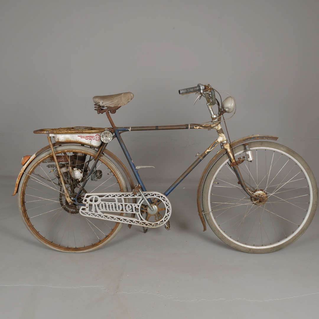 Bilder för 2856507. CYKEL med PÅHÄNGSMOTOR, Rambler, 1900-talets mitt ...