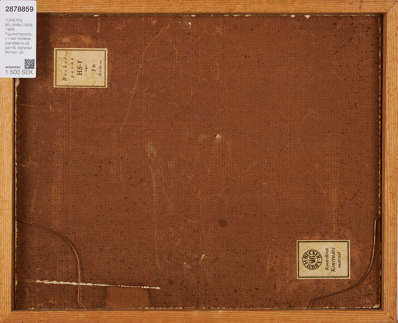 Images for 2878859. TORSTEN BILLMAN (1909-1989). Figure composition ...