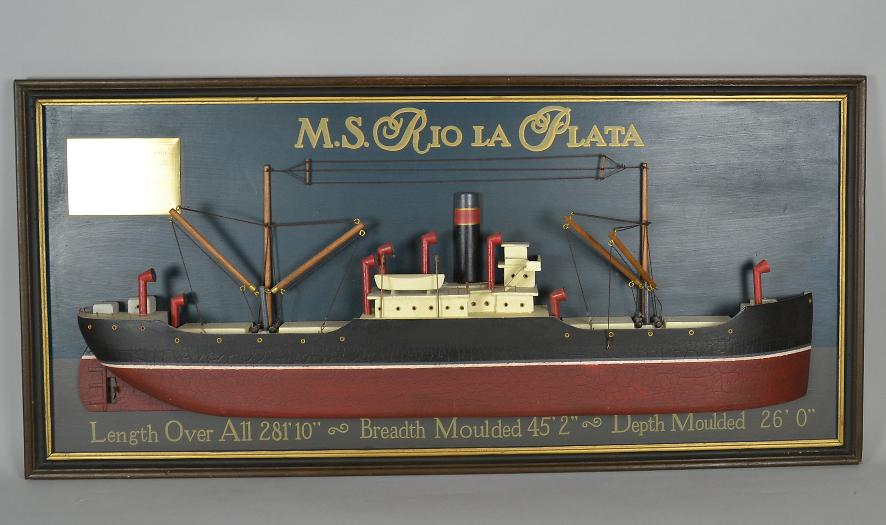 Images for 289826. MS RIO LA PLATA. Half ship wall decoration. - Auctionet