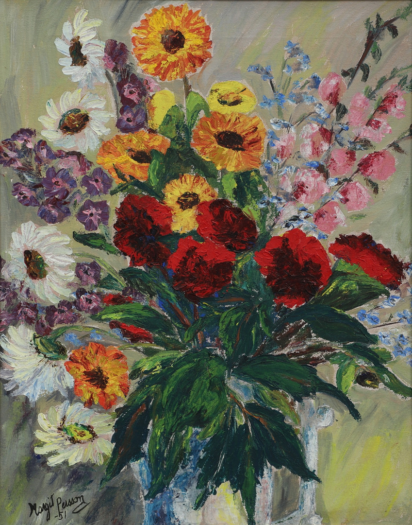 Images for 2926316. MARGIT PERSSON. Oil on canvas, floral still life ...