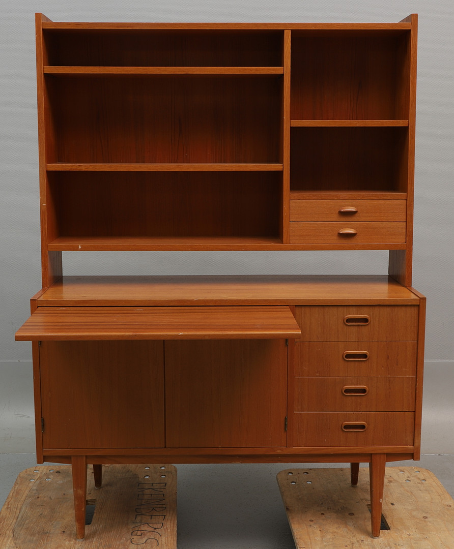 Images for 2965478. BOOKSHELF with writing board, teak veneer, 1950s ...