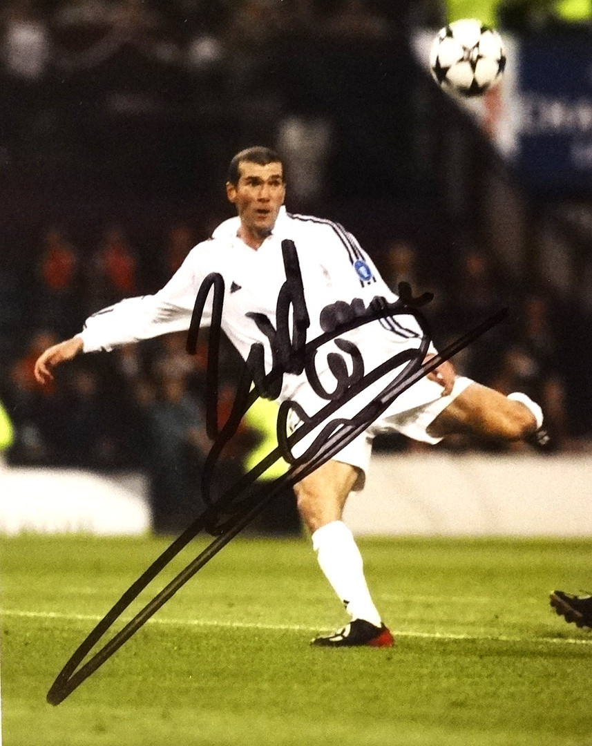 Images for 3109680. ORIGINAL AUTOGRAPH OF ZINEDINE ZIDANE, FRENCH ...