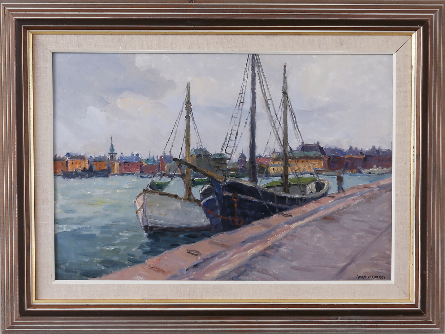 Images for 315616. GUSTAV BERLIN. "Skutor vid Strandvägen, Stockholm ...