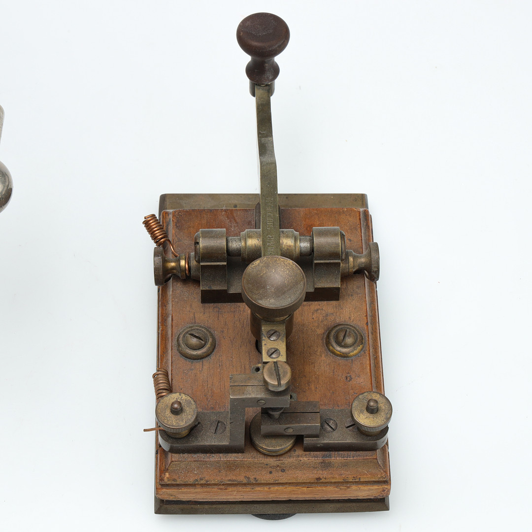 Images for 3354380. A telegraph and a telegraph key, LM Ericson, first ...