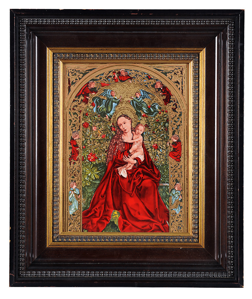 Bilder zu 385179. STEPHAN LOCHNER. Nach. Bildplatte. Die Madonna im ...