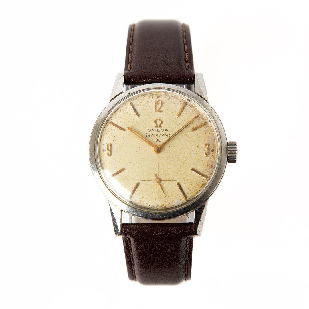 OMEGA, armbandsur, Seamaster 30, stål, 1960-tal. - Stockholms Auktionsverk