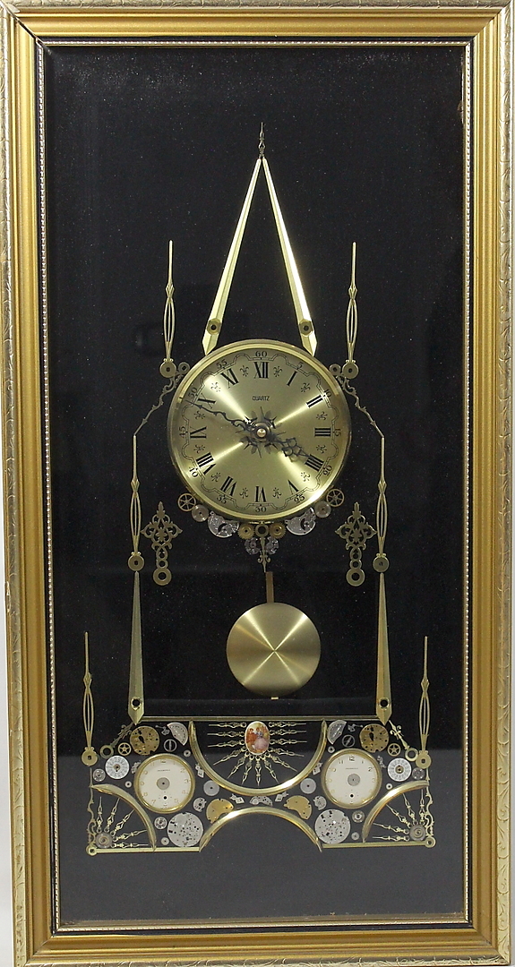 Images for 419340. WALL CLOCK, Ken Broadbent collage. - Auctionet