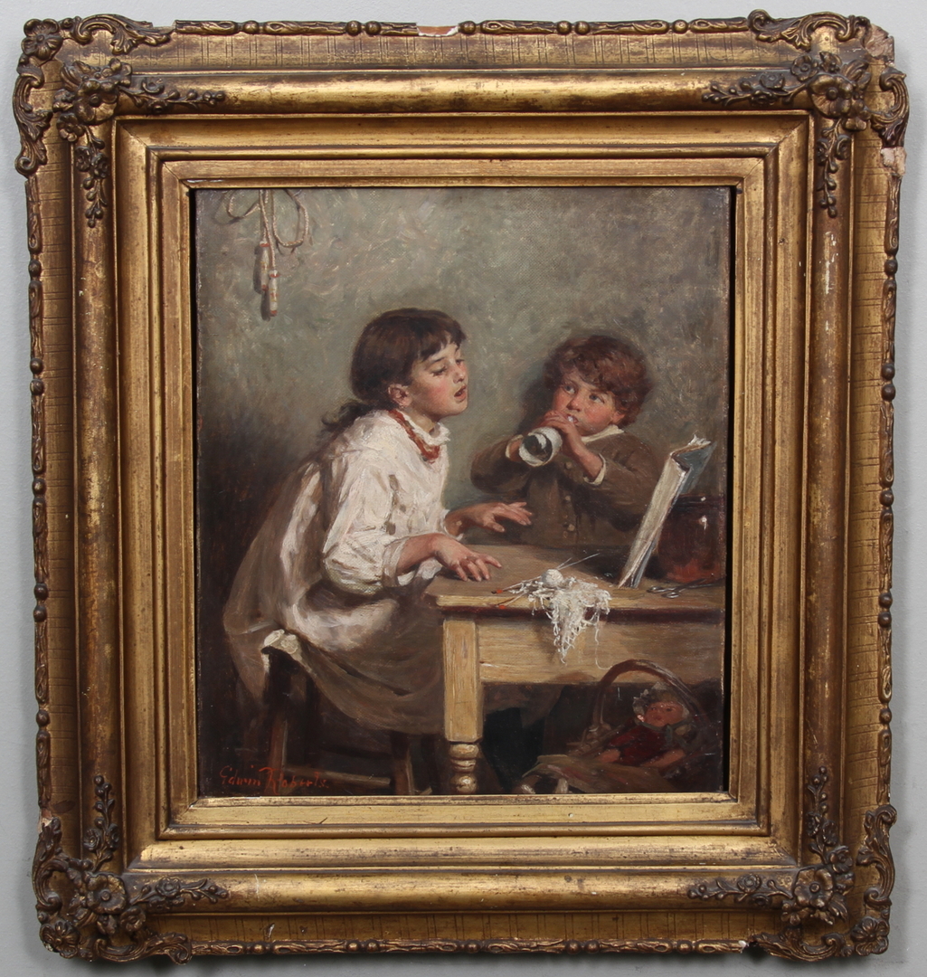 Images for 42752. EDWIN THOMAS ROBERTS. "The duet", England, oil on ...