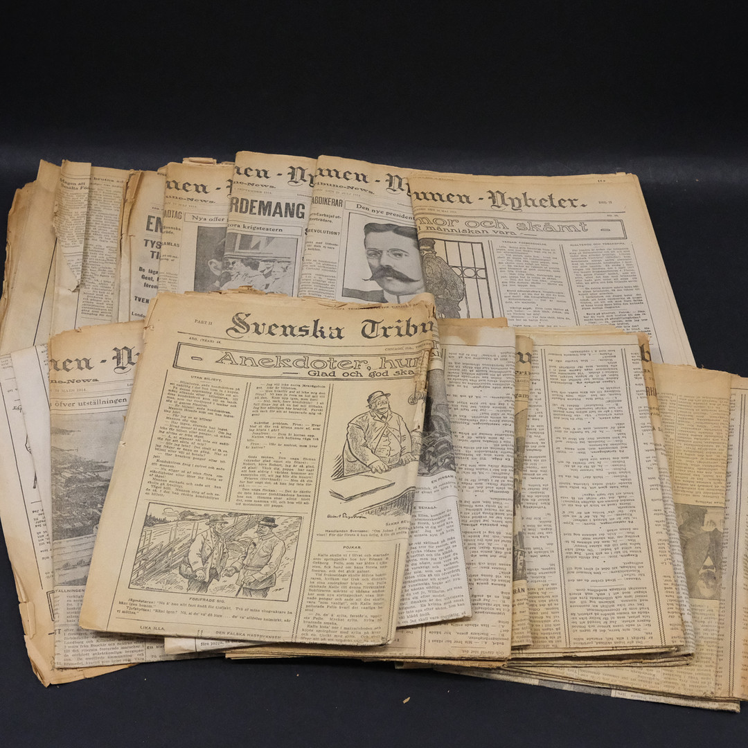 Images for 4309220. SWEDISH NEWSPAPERS, PUBLISHED IN CHICAGO, USA, 1914 ...
