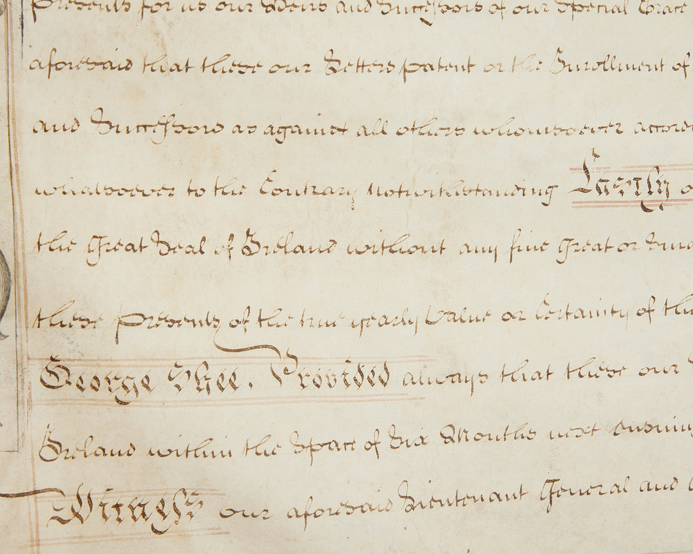 GEORGE III. LETTERS PATENT FOR GEORGE SHEE AS BARONET OF IRELAND 1794 ...
